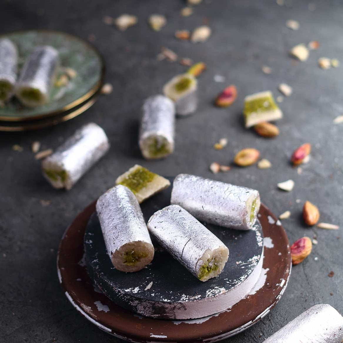 Kaju Pista Roll from Almond House | USA Delivery – Bandi Snacks
